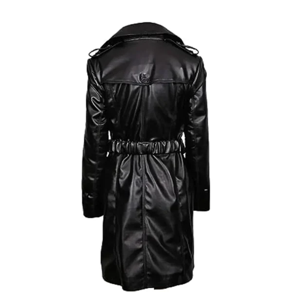 Women Black Lambskin Leather Trench Coat | Urban Leather Jackets
